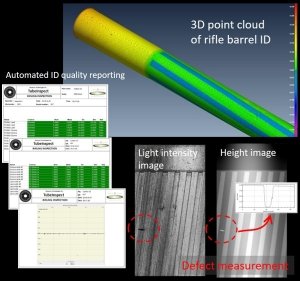 Automated barrel inspection and 3D measurement - Novacam